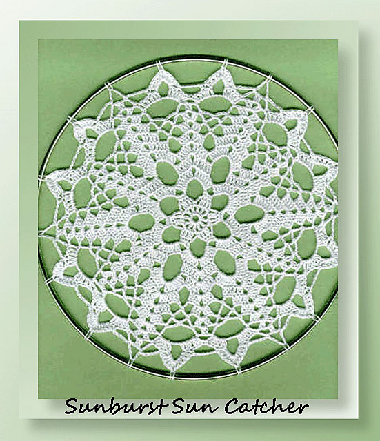 Ravelry: Sunburst Sun Catcher pattern by Cylinda D. Mathews