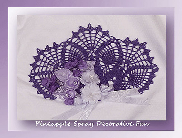 Ravelry: Pineapple Decorative Fan pattern by Cylinda D. Mathews