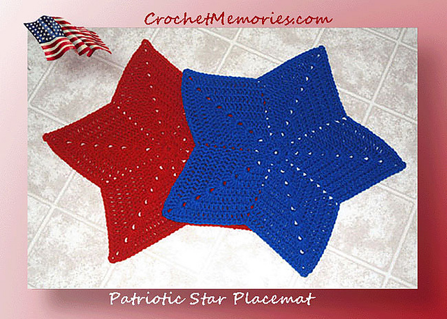 Ravelry: Patriotic Star Placemat pattern by Cylinda D. Mathews