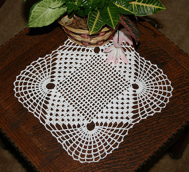 Ravelry: Diamond Crescent Doily pattern by Cylinda D. Mathews