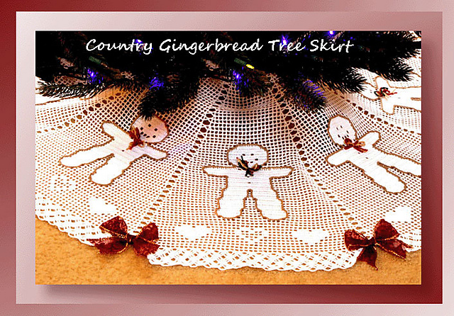 Ravelry: Country Gingerbread Tree Skirt pattern by Cylinda D. Mathews