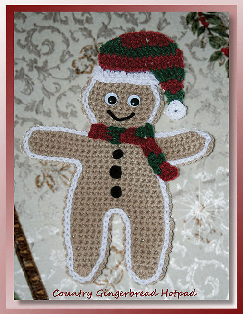 Ravelry: Country Gingerbread Hotpad pattern by Cylinda D. Mathews