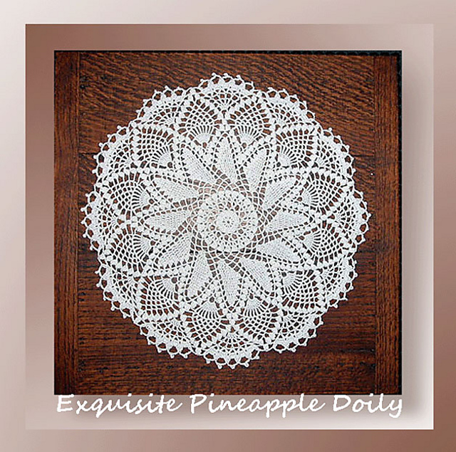 Ravelry: Exquisite Pineapple Doily pattern by Cylinda D. Mathews