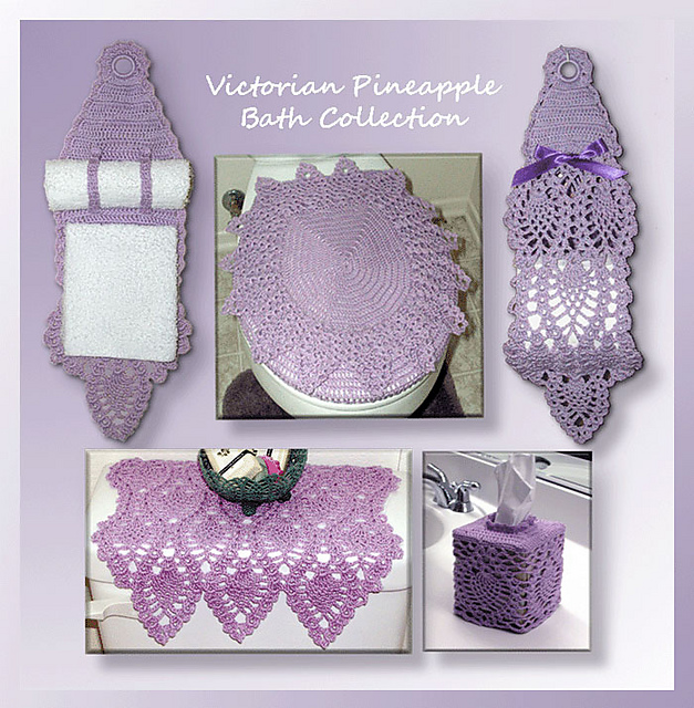Ravelry: Victorian Pineapple Bath Set pattern by Cylinda D. Mathews