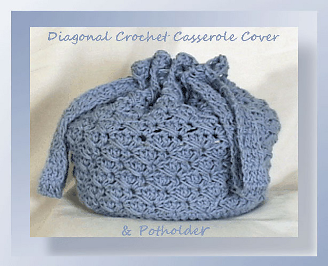 Ravelry: Diagonal Casserole Cover pattern by Cylinda D. Mathews