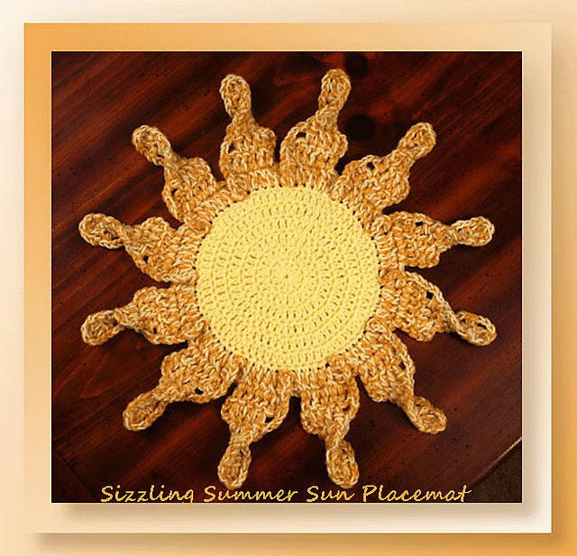 Ravelry: Sizzling Summer Sun Placemat pattern by Cylinda D. Mathews