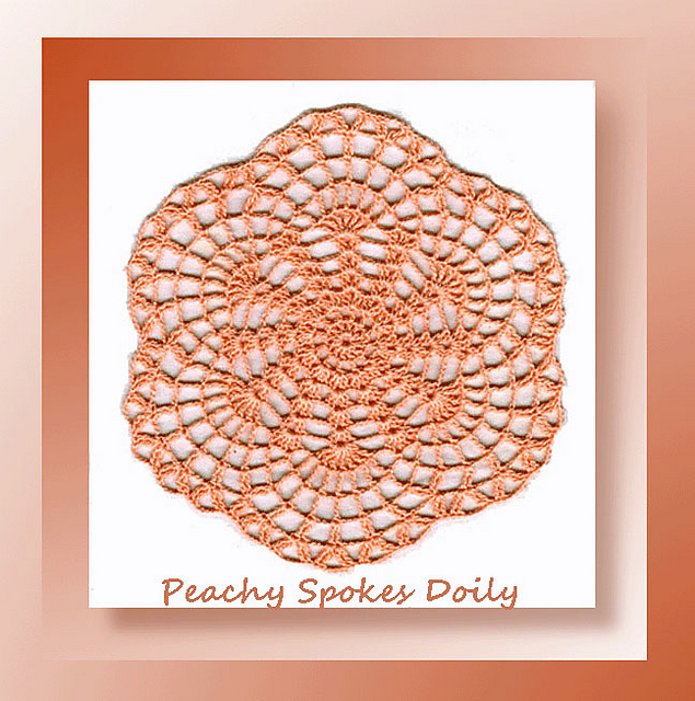 Ravelry: Peachy Spokes Doily pattern by Cylinda D. Mathews