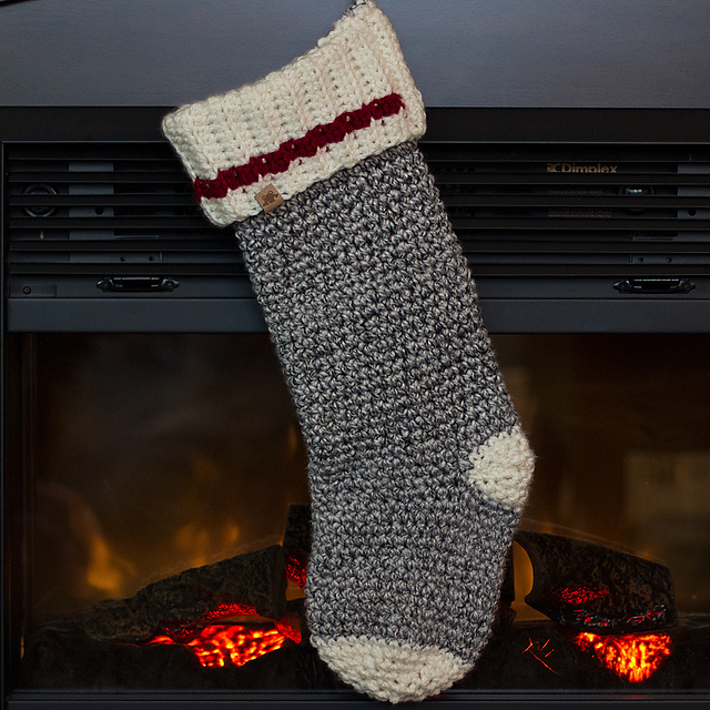 Ravelry: Polar Ridge Christmas Stocking pattern by Cyprianne Nolan