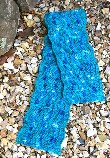Ravelry: Ocean Drift Scarf pattern by Lynne Samaan