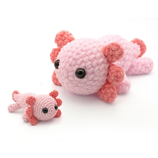 Ravelry: Lucy the Axolotl Amigurumi pattern by Mariska Vos-Bolman