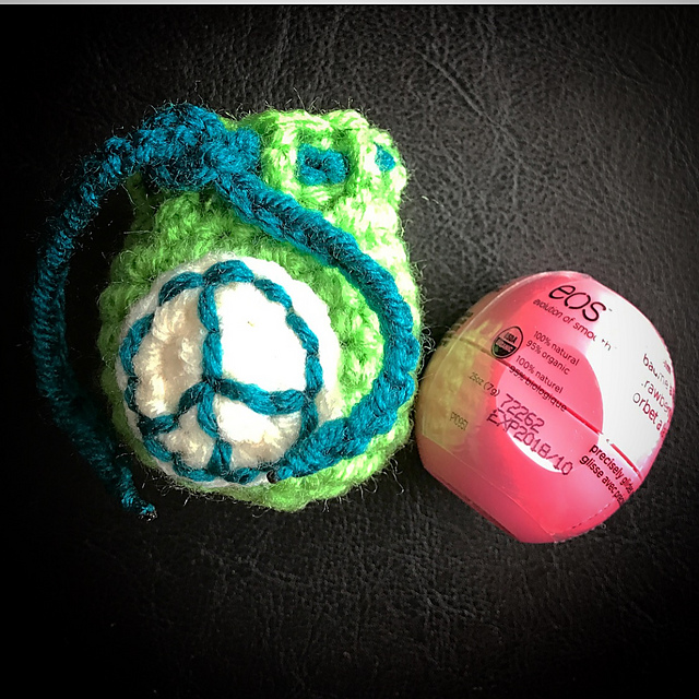 Ravelry: EOS Lip Balm Pouch pattern by Mattie J
