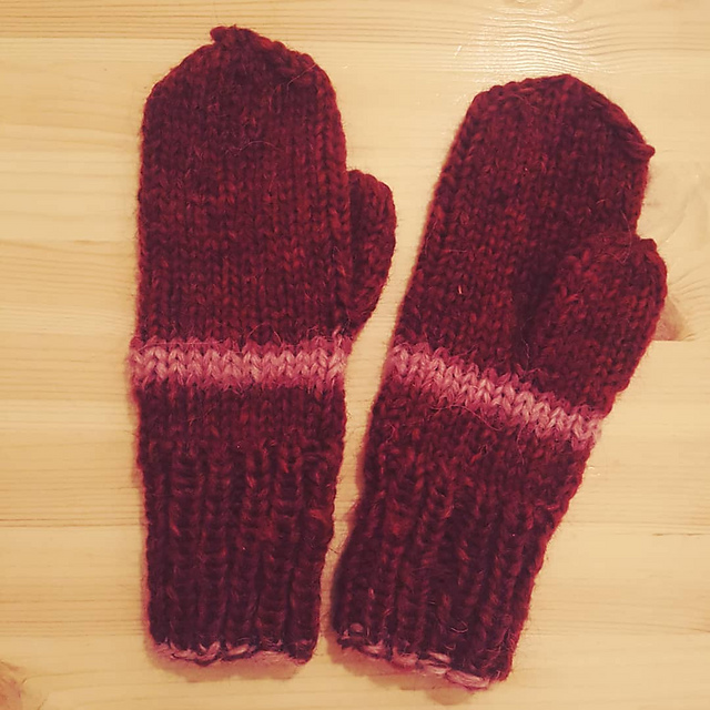 Ravelry: Einfaldir vettlingar úr þreföldum plötulopa pattern by Kristín ...