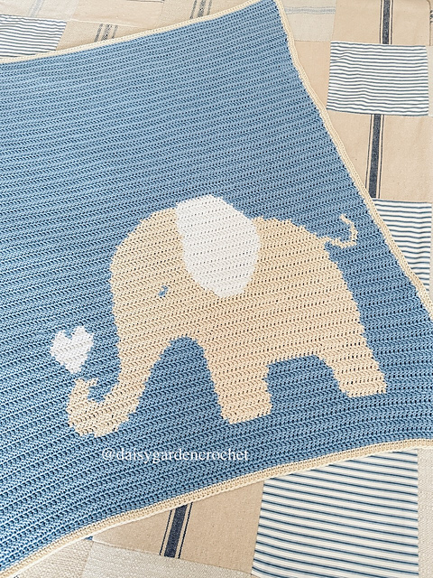 Ravelry: Baby Elephant Blanket pattern by Brook Morse