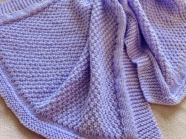 Ravelry: Double Moss Blanket in Aran or Chunky pattern by Daisy Gray Knits
