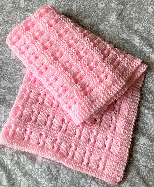 Ravelry: Lace & Garter Baby Blanket pattern by Daisy Gray Knits