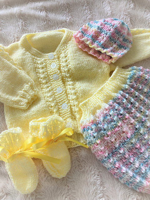 Ravelry: ADORA - Baby Set pattern by Daisy Gray Knits