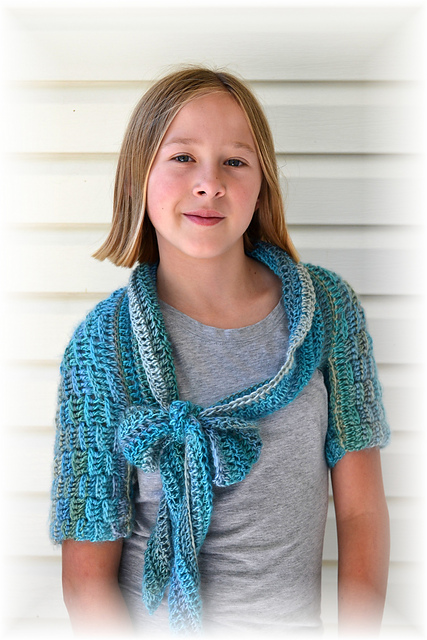 Ravelry: Forget~Me~Not shrug pattern by Daisy Hand Mades / Elizabeth Burk