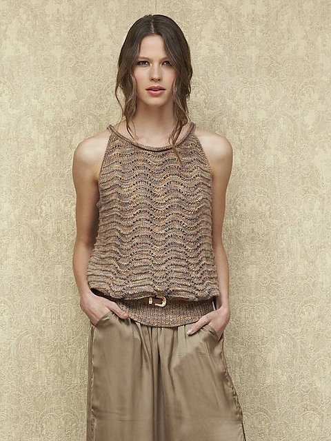 Ravelry: Chevron Stitch Strappy Top pattern by Sublime Yarns