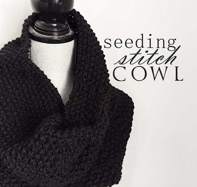 Ravelry: Seeding Stitch Cowl pattern by Dana Eckert