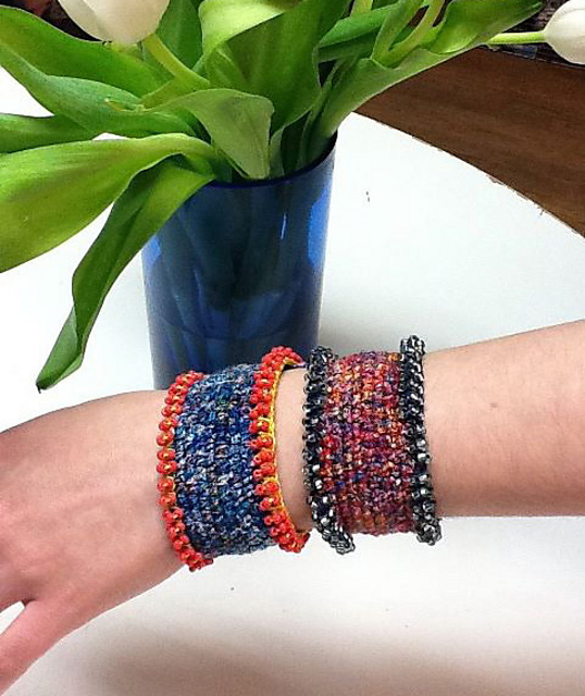 Ravelry: Bead Embellished Crochet Cuff pattern by Dana Freed Fiddes