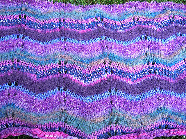 Ravelry: Colorful Waves Throw pattern by Knit Picks Design Team