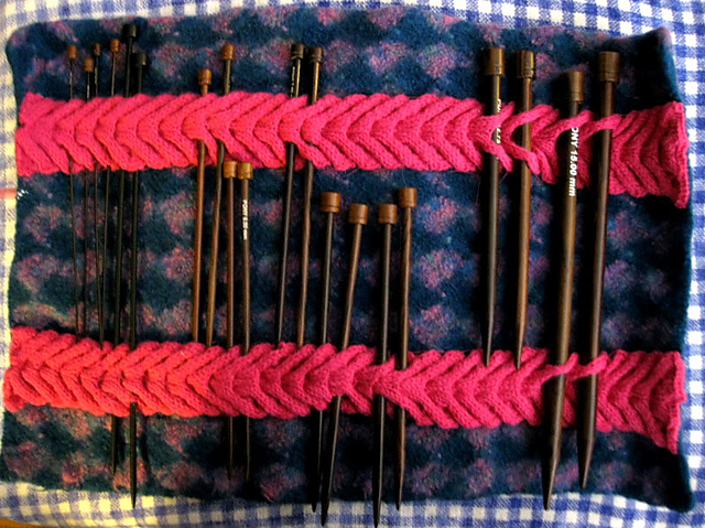 Ravelry: Harlequin Felted Needle Roll pattern by Denise Whitehead