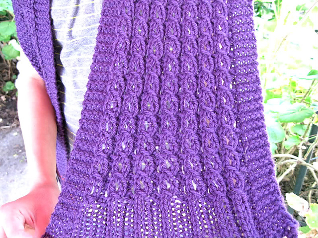 Ravelry: Reversible Mock Cables Scarf pattern by Denise Whitehead