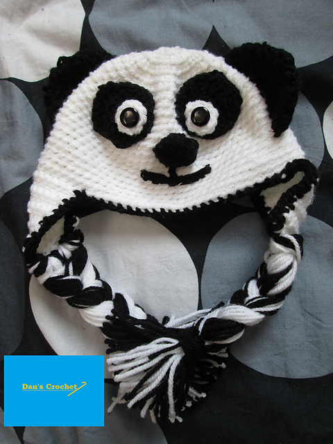 Ravelry: Panda Hat Crochet pattern by Dans Crochet