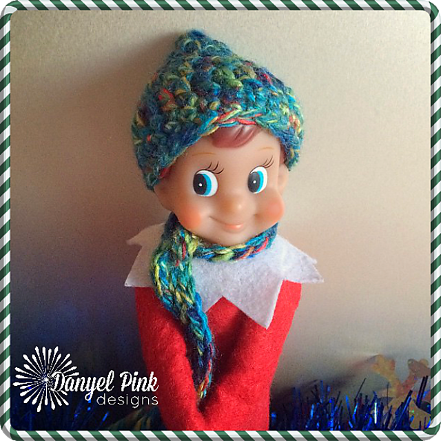 Ravelry: Shelf Elf Pixie Hat and Scarf pattern by Danyel Pink