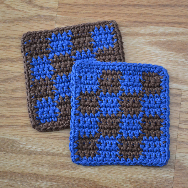 Ravelry: Square Tile Coasters pattern by Danyel Pink
