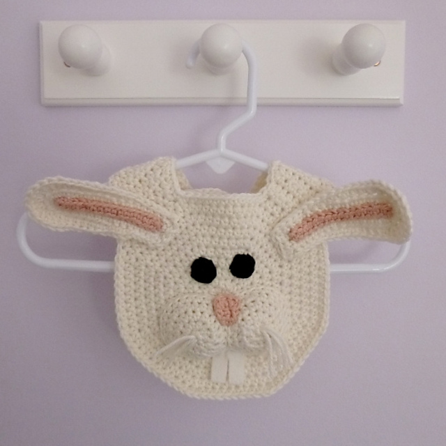 Ravelry: Adorable Bunny Rabbit Drool Bib pattern by Darleen Hopkins