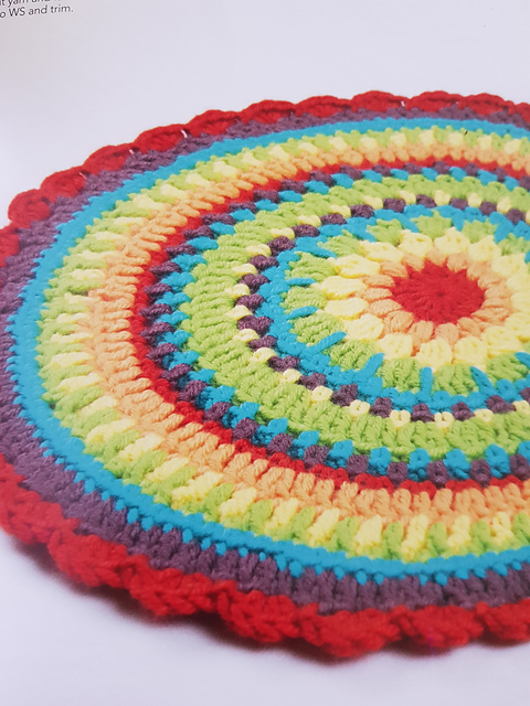 Ravelry: Rainbow Mandala pattern by Knit Crochet Create