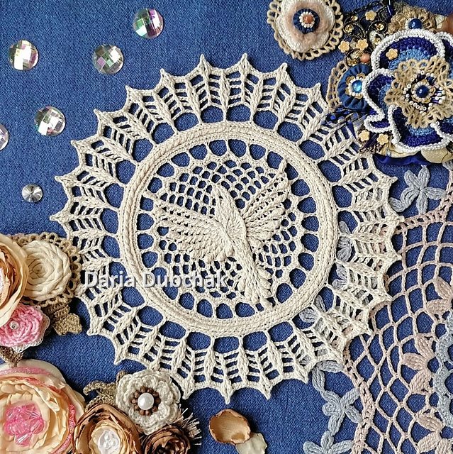 Ravelry: Dove crochet mandala pattern by Daria Dubchak