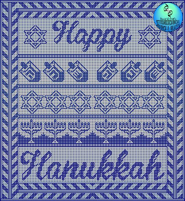 Ravelry: Happy Hanukkah Throw pattern by David Q Orth