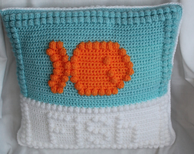 Ravelry: Fish Small Cushion pattern by Davina Robinson