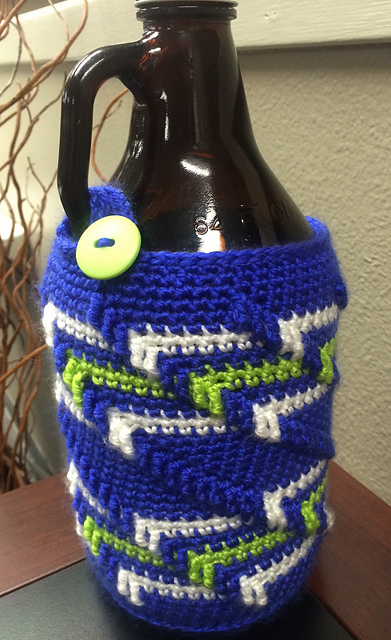 Ravelry: Apache Tears Beer Growler Cozy pattern by Dawni Criswell