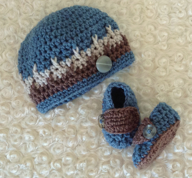 Ravelry: Dazzlingpussycat's Boys Easy Peasy Hat and Loafer Set by ...