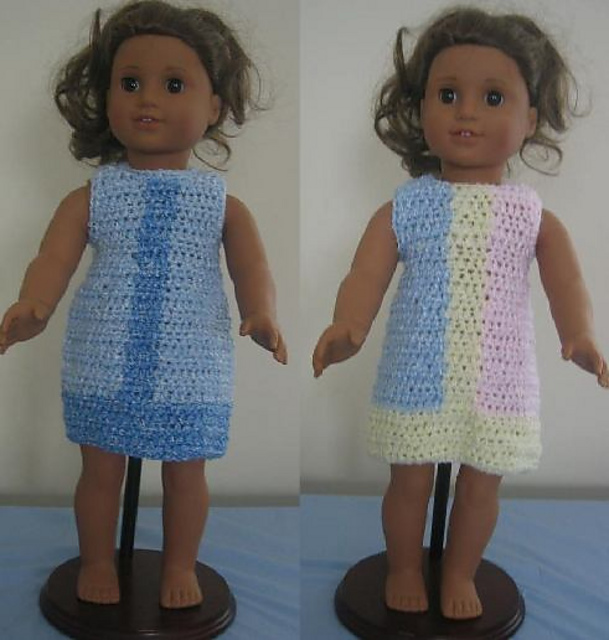 Ravelry: Americsn Girl Color Split Bottom Dress pattern by Donna ...