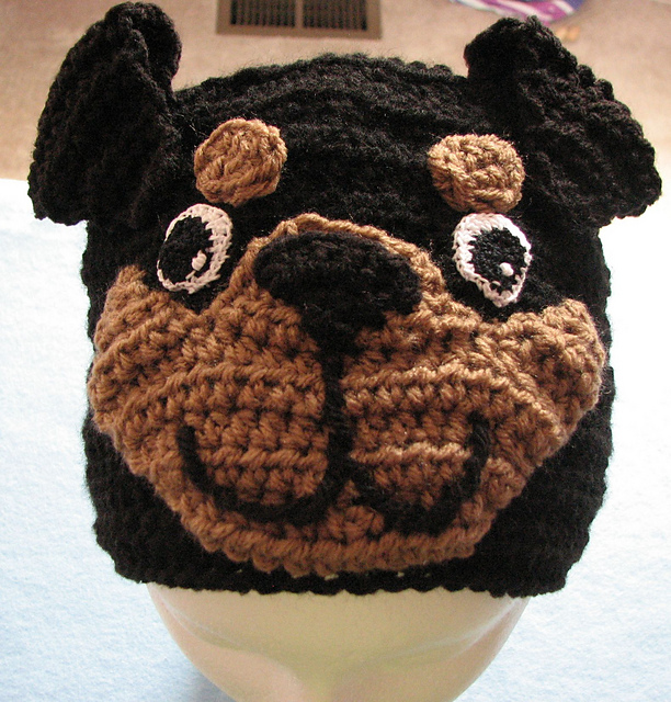 Ravelry: Rottweiler Hat (Adult) pattern by Donna Collinsworth