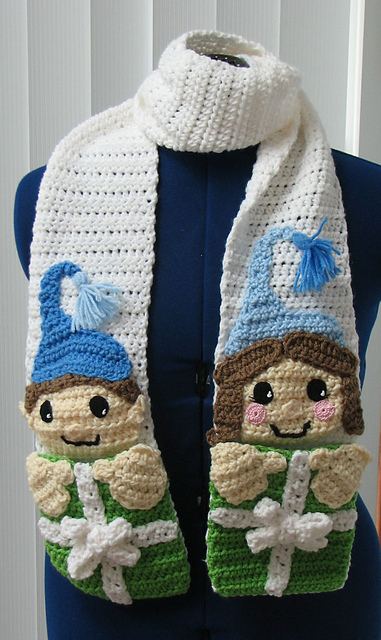 Ravelry: Boy & Girl Elf Scarf pattern by Donna Collinsworth