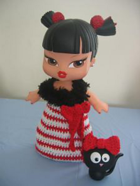 Ravelry: Gown For Large Baby Bratz Doll pattern by Donna Collinsworth
