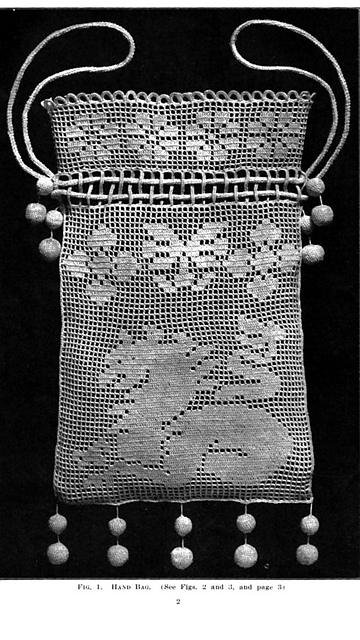 Ravelry: Dragon Filet Crochet Hand Bag pattern by Mira L. Huston