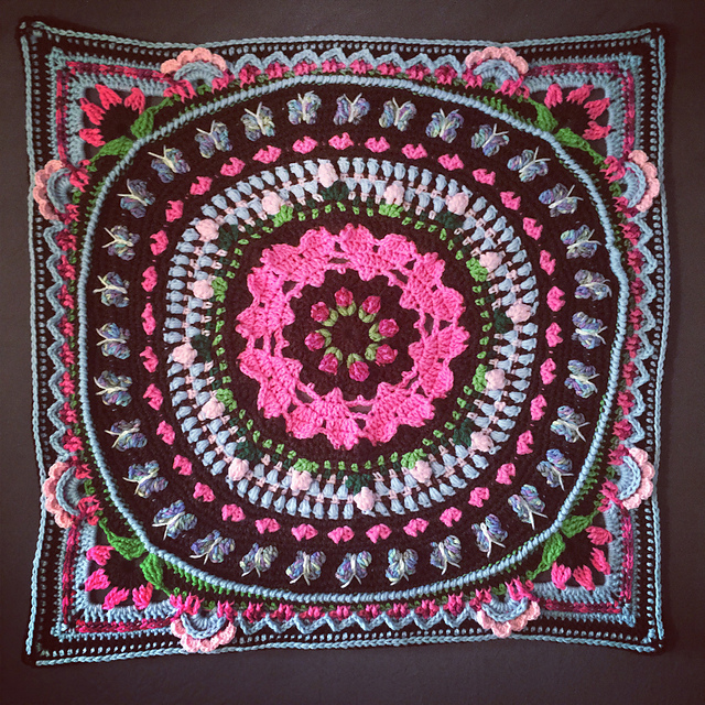 Ravelry: DearestDebi's Lydia's Lovely Mandala Afghan
