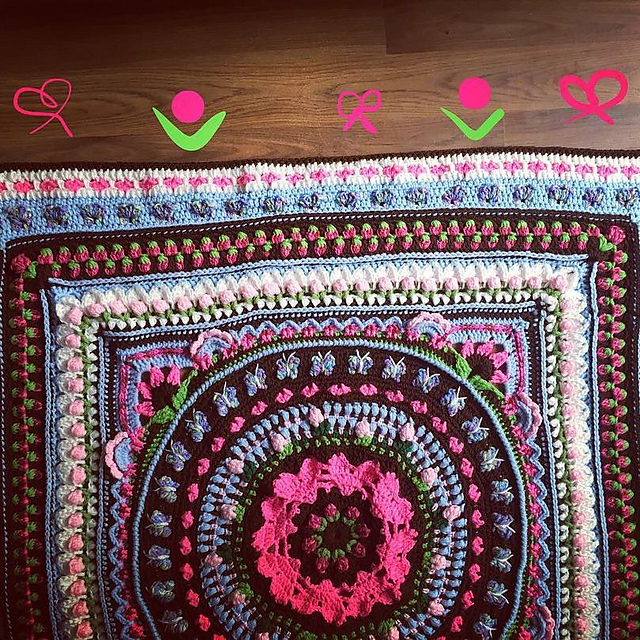 Ravelry: DearestDebi's Lydia's Lovely Mandala Afghan