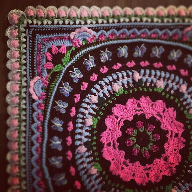 Ravelry: DearestDebi's Lydia's Lovely Mandala Afghan
