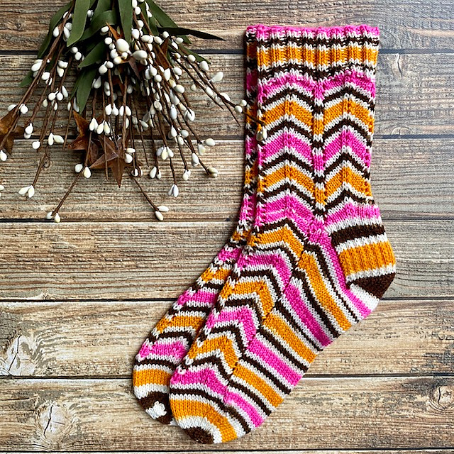 Ravelry: My Chevy Socks pattern by Knit On Designs Ravelry Store