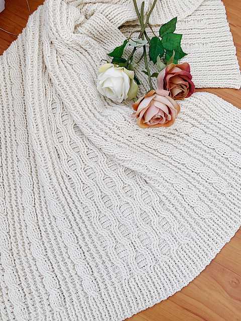 Ravelry: Cables for Ingrid Throw pattern by Debbie Hemsley Kaltenbrunn