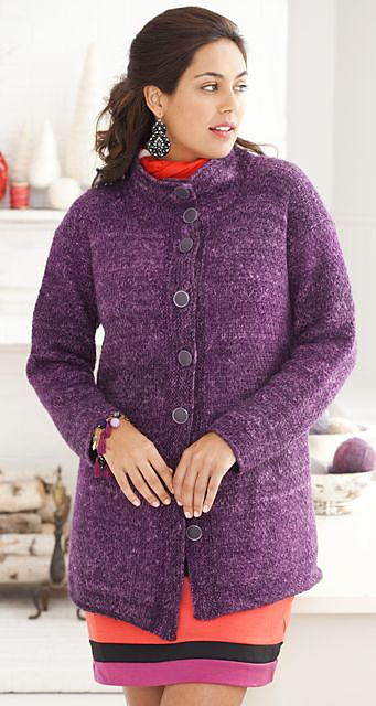 Ravelry: #27 Stand-Up Collar Coat pattern by Debbie O'Neill