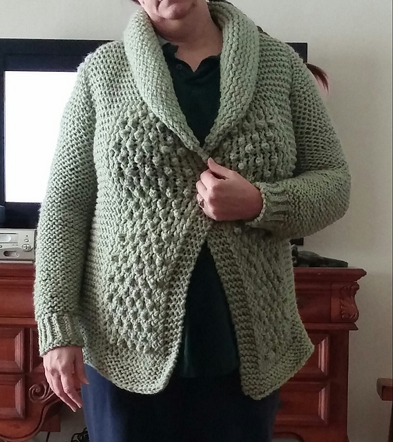 Ravelry: Bobble Cardigan on Loom pattern by Deena Joines Butcher