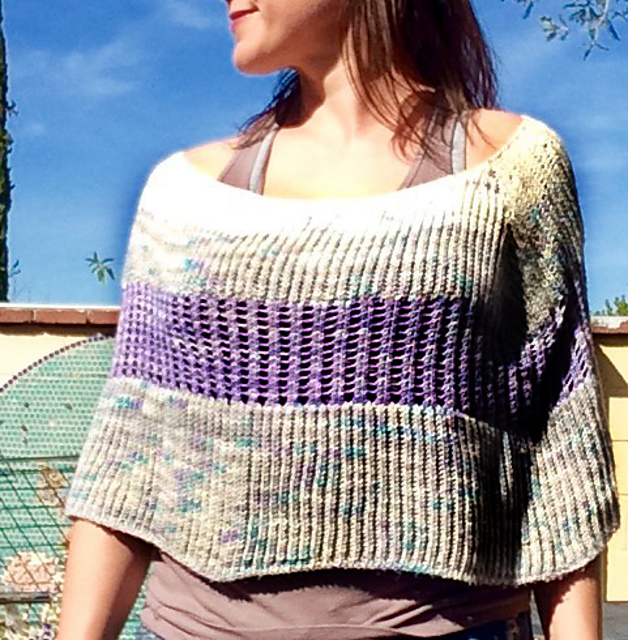 Ravelry: Colorblock Poncho pattern by Delicious Yarns